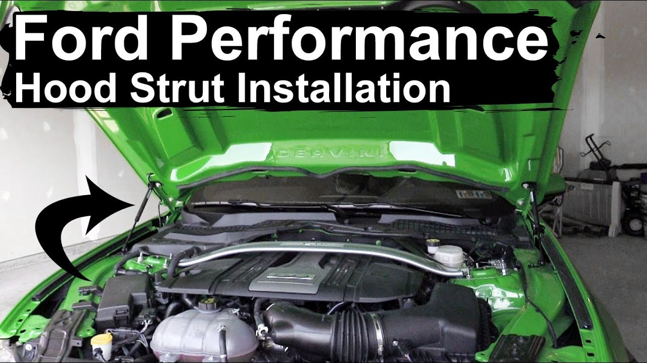 Ford Performance Hood Strut Installation | 2015-2019 Ford Mustang - YouTube