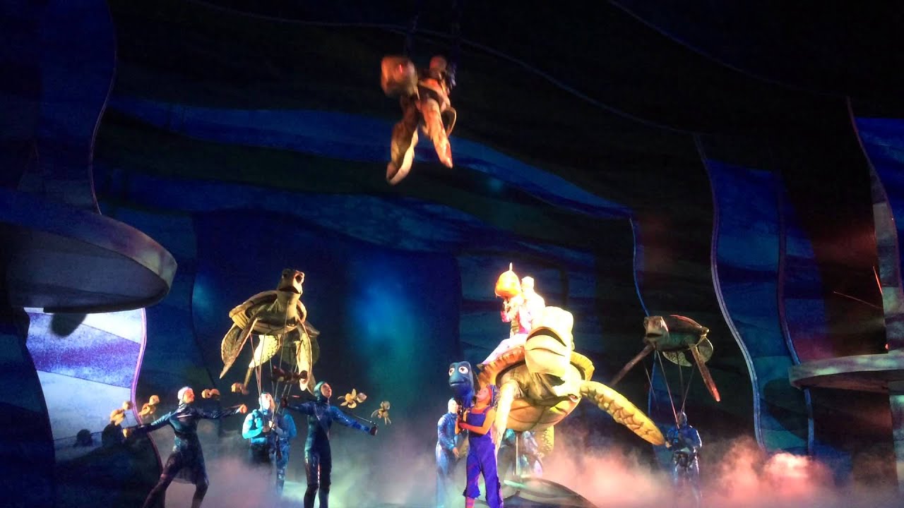 Finding Nemo the Musical - Riding the EAC with Crush - YouTube