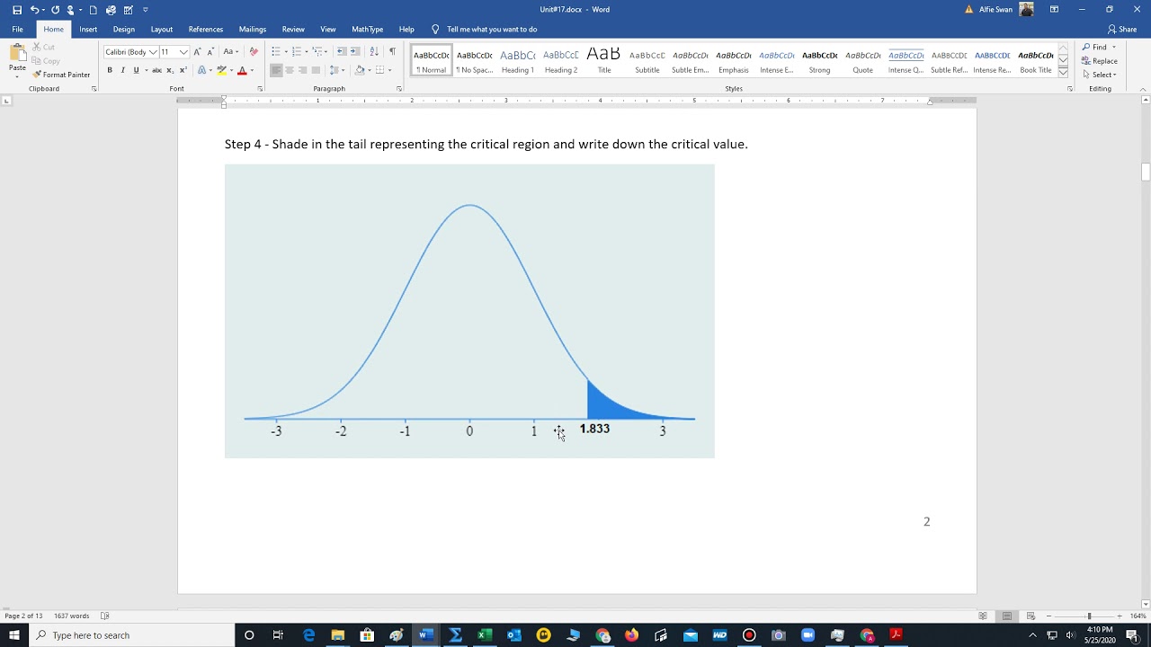 t test for mean 2 samples - YouTube