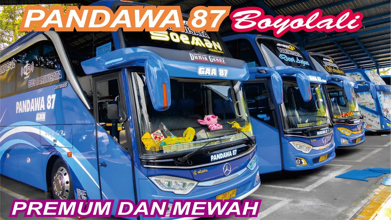 GUDANGNYA BUS PREMIUM || BONUS KETEMU ARTIS !! Dolan Garasi Pandawa 87 ...