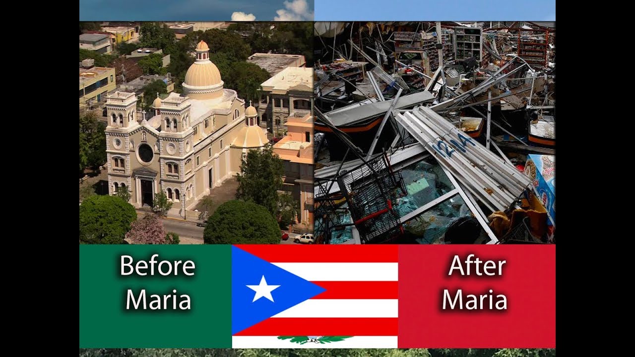 Guayama, Puerto Rico before and after Hurricane Maria, ... | Doovi