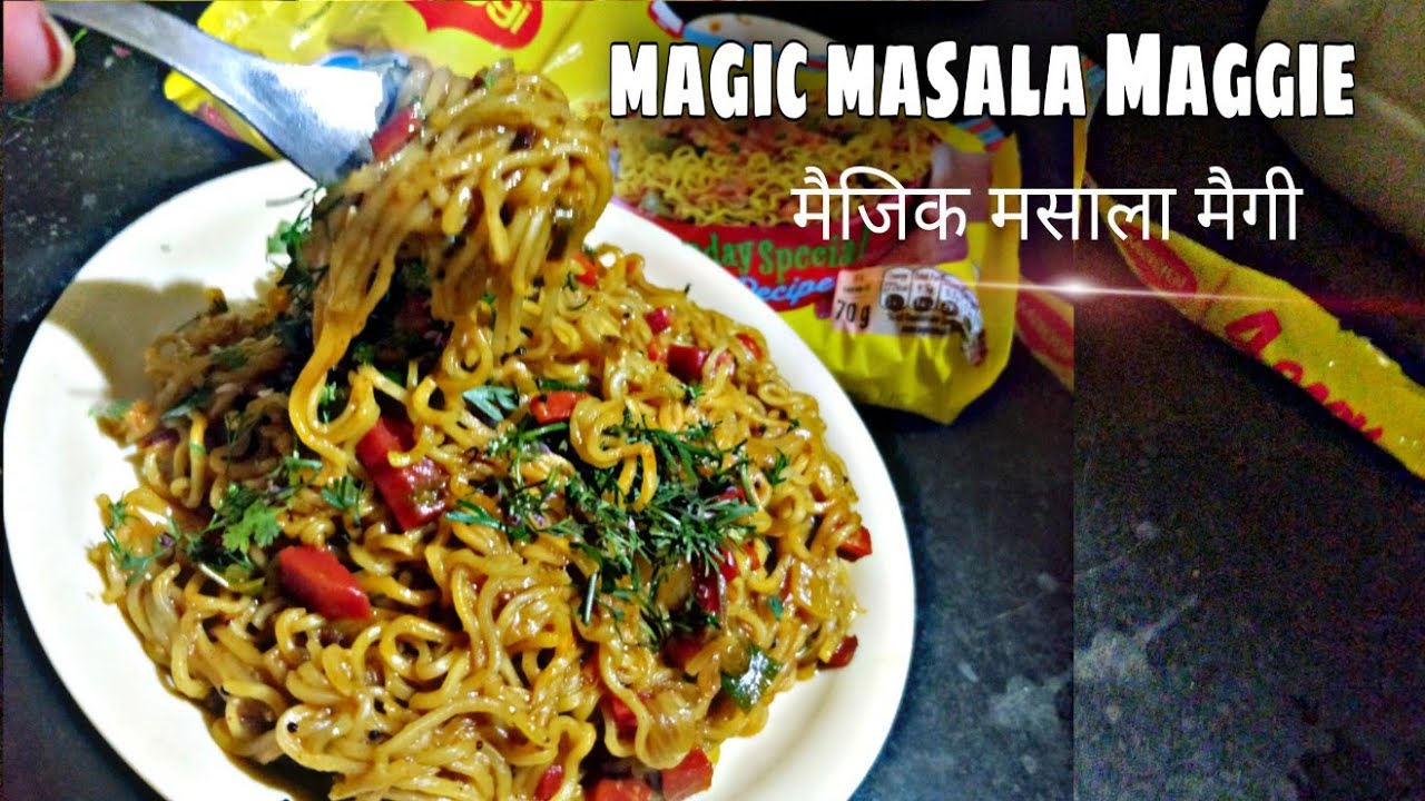Magic masala Maggie| spicy noodles | Maggie recipe - YouTube