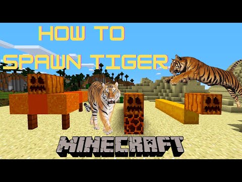 How to Spawn a TIGER in Minecraft : u/Sweet8Smoka