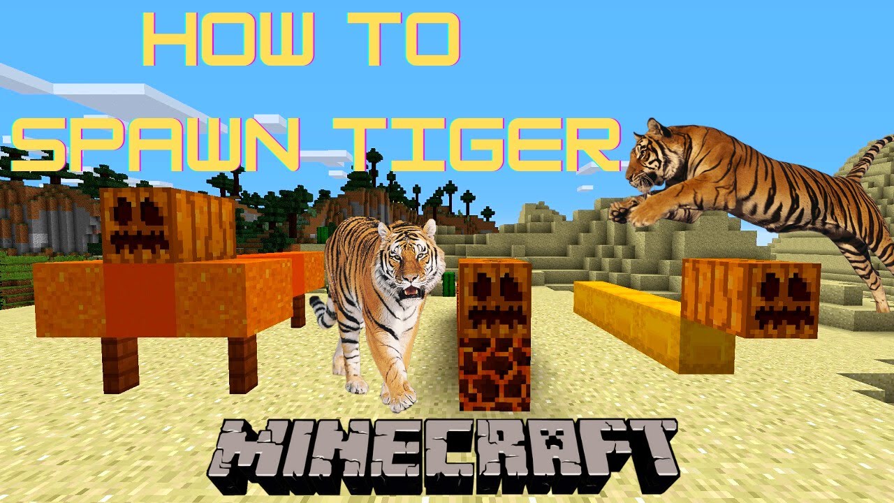 How to Spawn a TIGER in Minecraft - YouTube