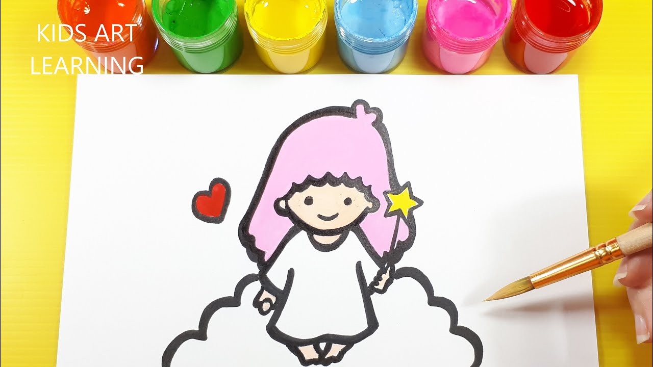 How To Draw Little Twin Stars Lala | Easy Drawing Step By Step 😊 - YouTube