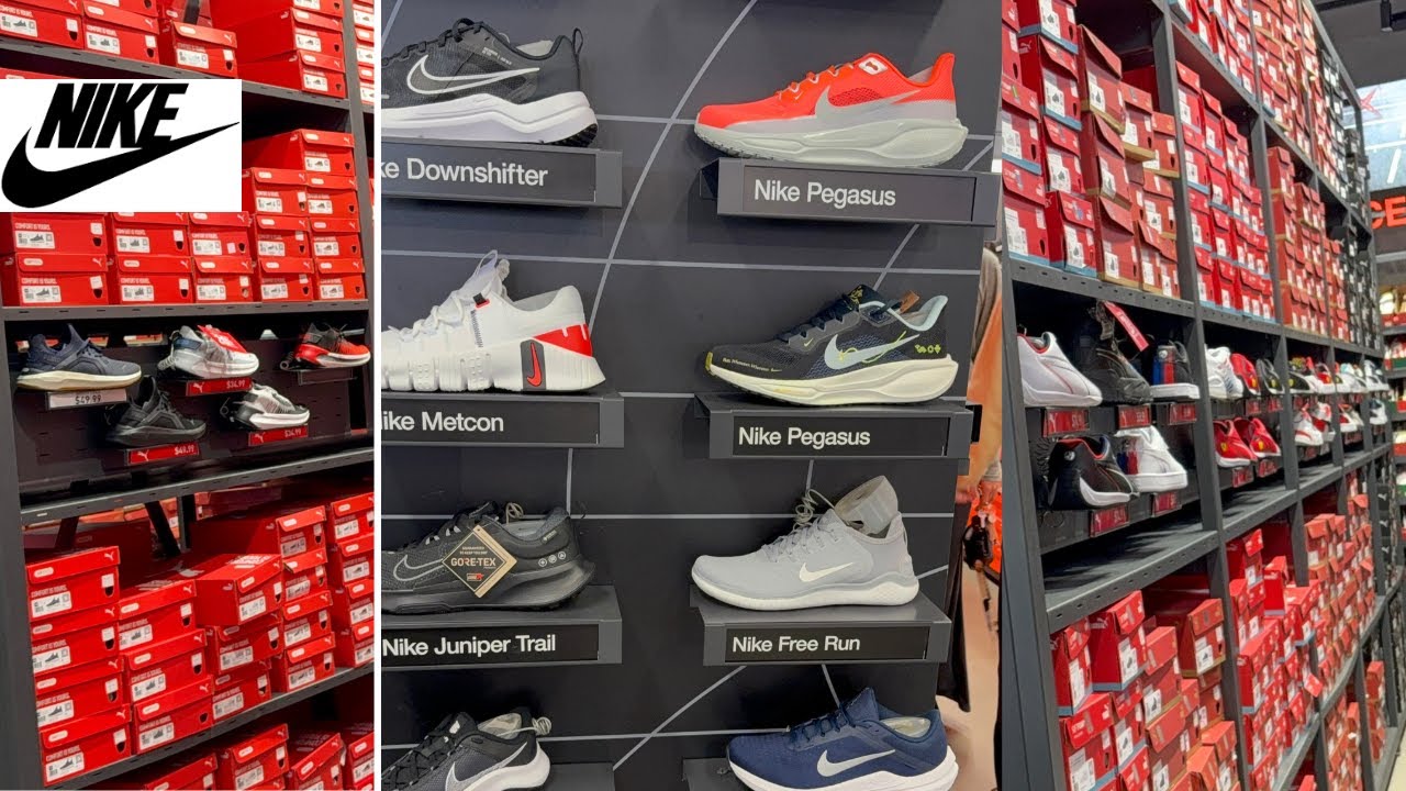 NIKE FACTORY STORE ~OLDEST NEWEST RUNNING SHOES || SHOP WITH ME - YouTube