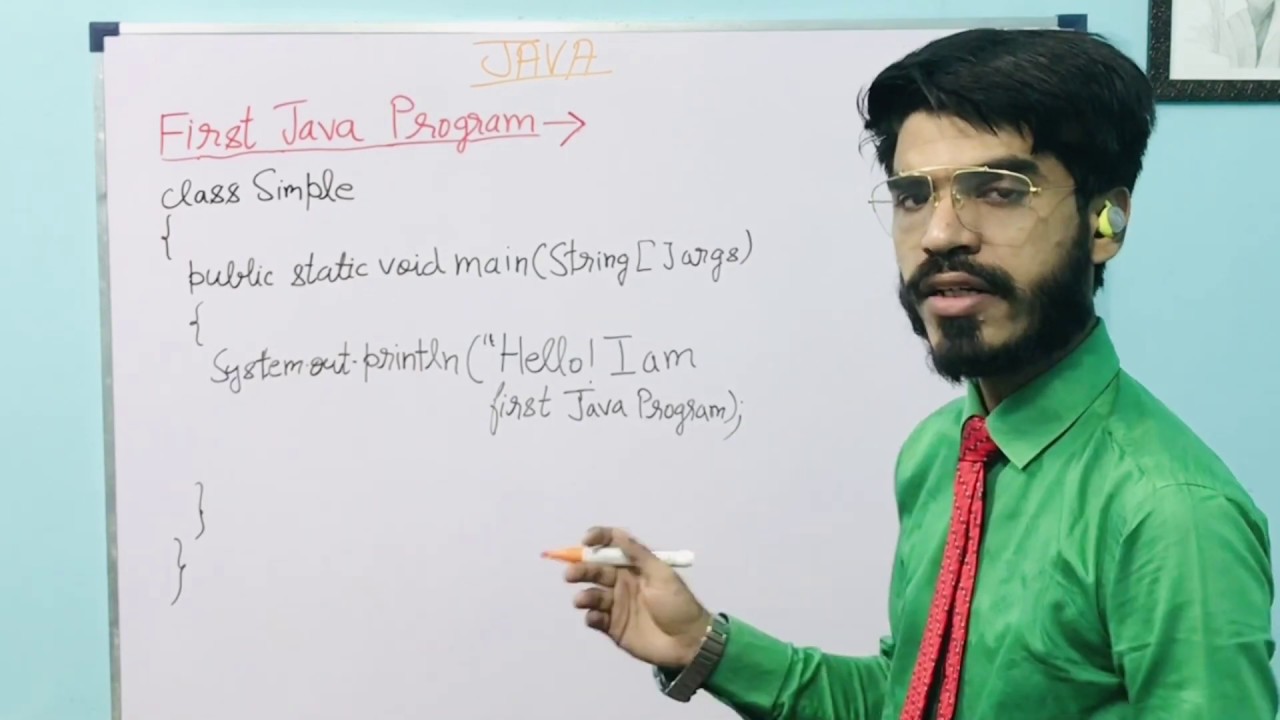 First Java Program And Naming Convention Youtube