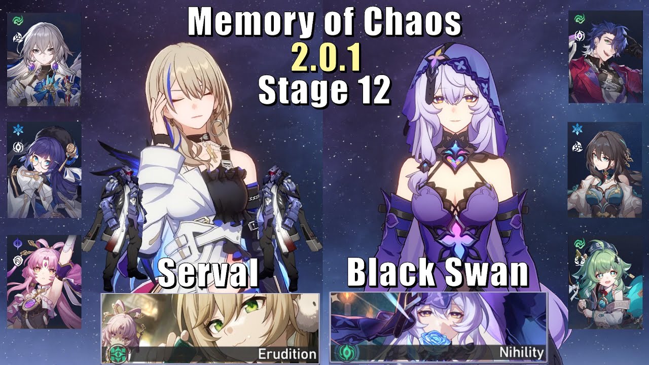 E6 Serval & E0 Black Swan E6 Sampo | Memory of Chaos 12 2.0.1 3 Stars ...