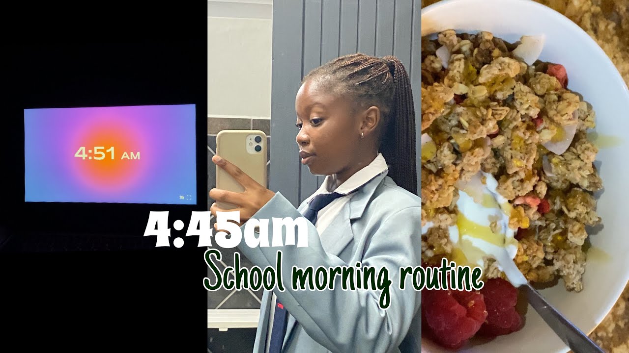 My 4am school morning routine - YouTube