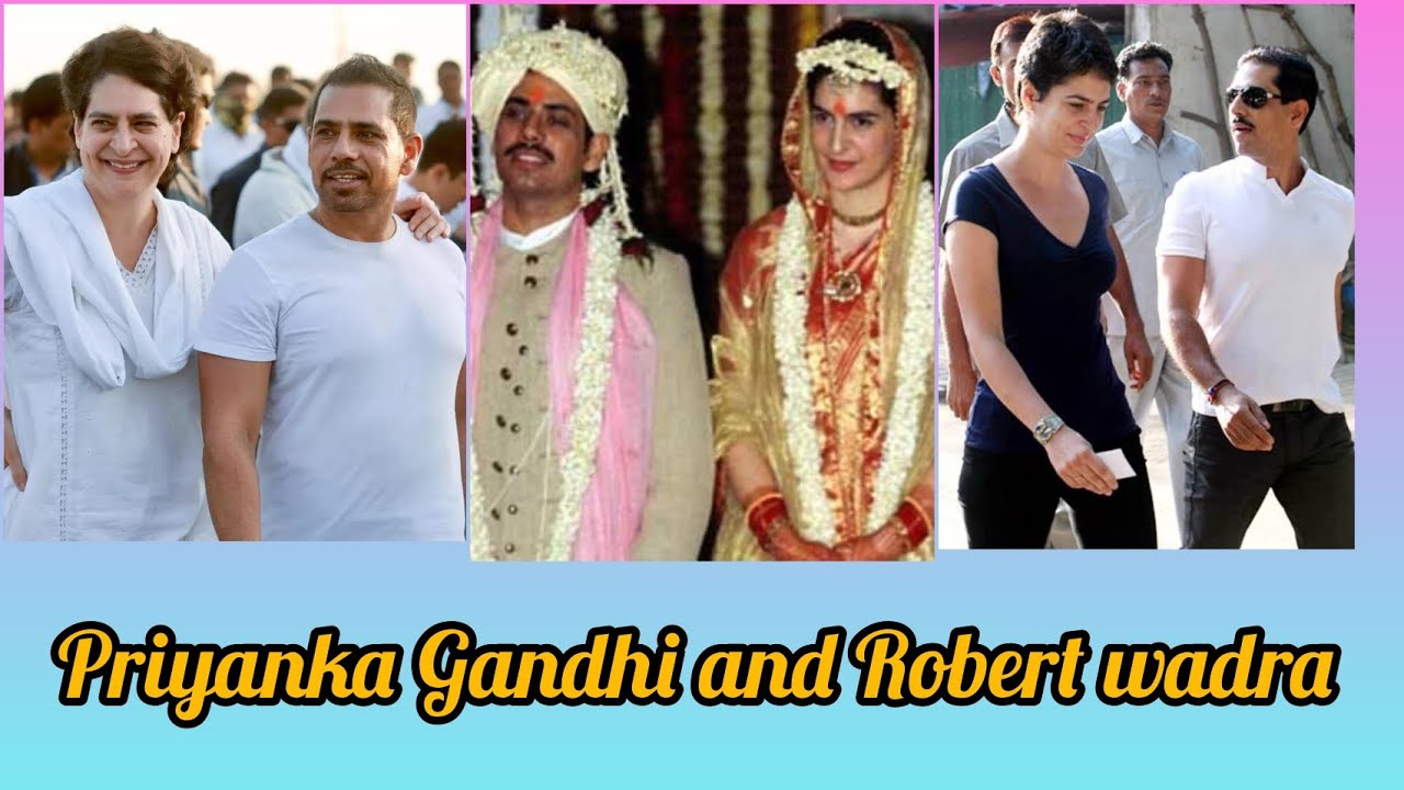Priyanka Gandhi vadra and Robert vadra 💗 beautiful couple - YouTube