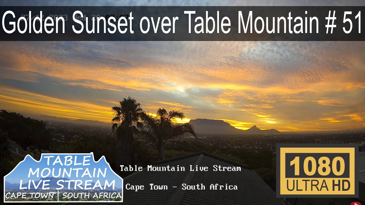 Golden Sunset over Table Mountain # 51 - YouTube