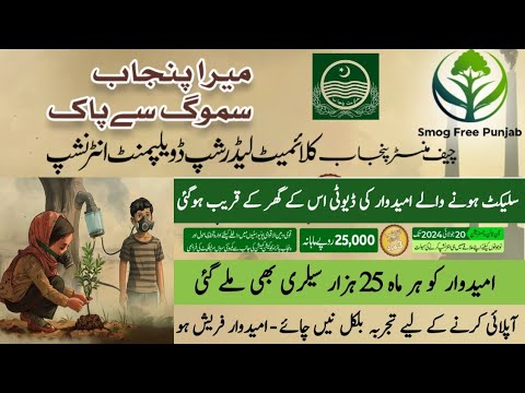 CM Punjab Climate Leadership Development Internship Program today all ...