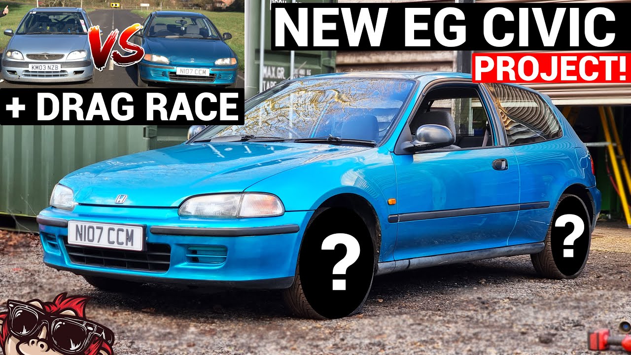 🐒 NEW HONDA CIVIC EG PROJECT BUILD! 1ST MODS + DRAG RACE - YouTube