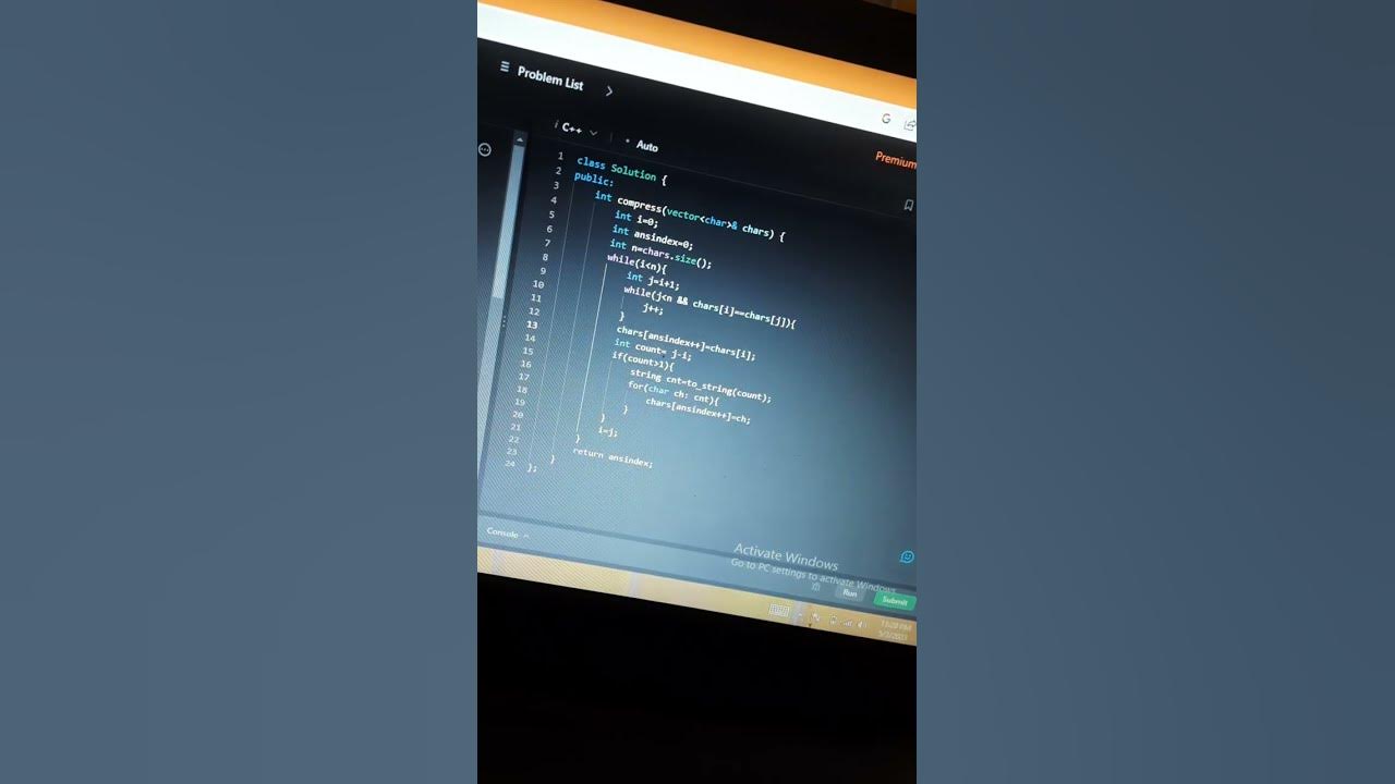 String Compression Leetcode Solution In C Youtube