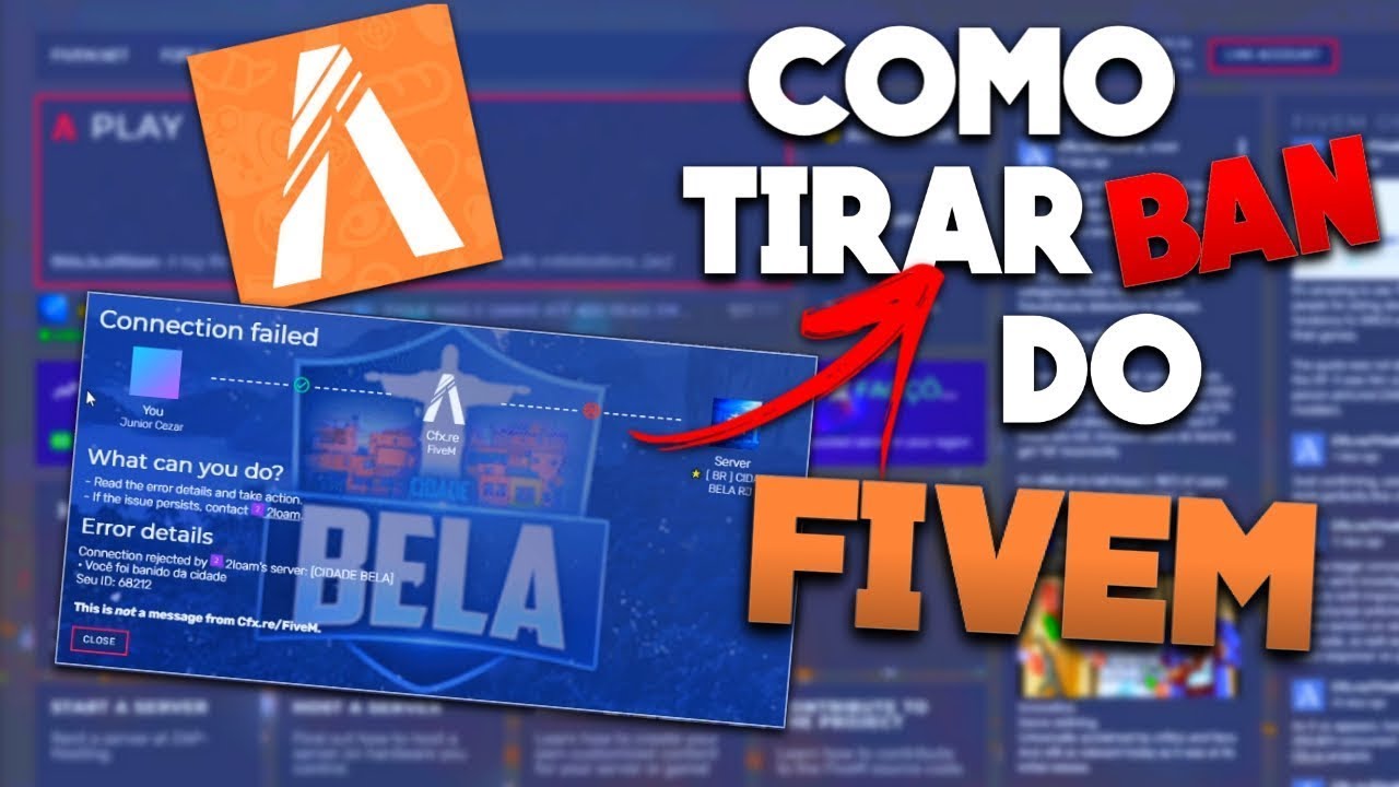 COMO TIRAR BAN DO FIVEM RÁPIDO E FÁCIL | GTA RP - YouTube