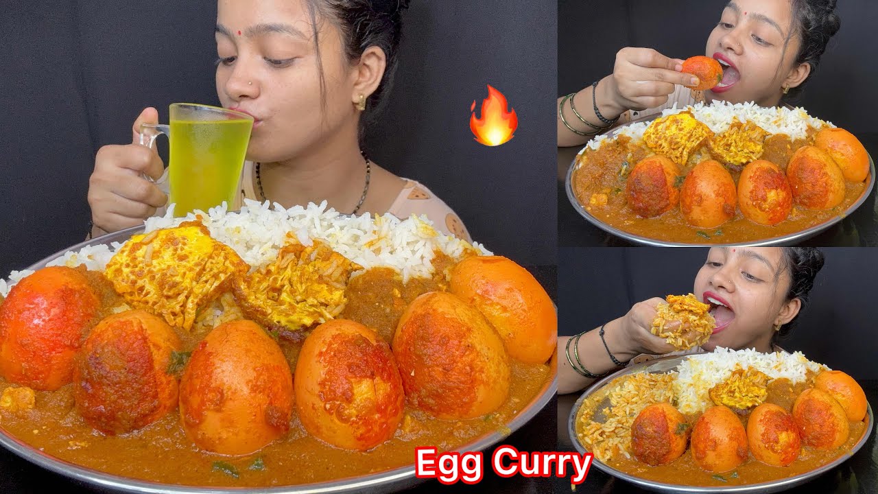 BIHARI STYLE EGG CURRY WITH RICE 🤤🔥 - YouTube