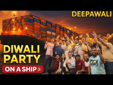 Diwali on a Container ship | Hapaglloyd | Merchant Navy 🪔⛴️⚓🌊 # ...