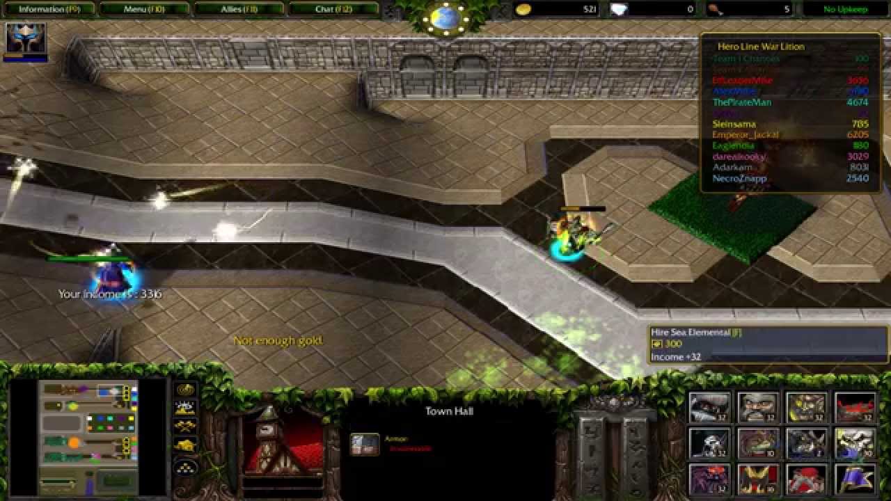 Warcraft 3 TFT - Hero Line Wars Lition #10 - YouTube