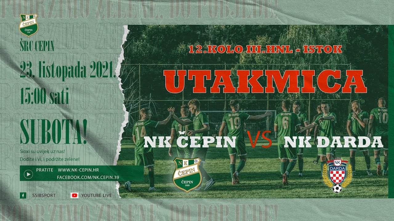 [UŽIVO]⚽️ NK ČEPIN 🆚 NK DARDA [12.KOLO][3.HNL][23.10.2021.] - YouTube