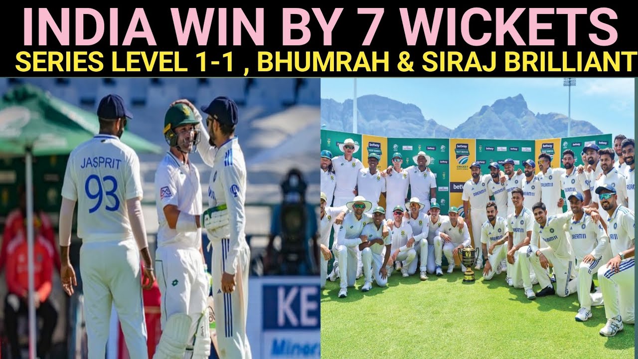 India win 2nd Test to level series , golden chance missed to win series ...