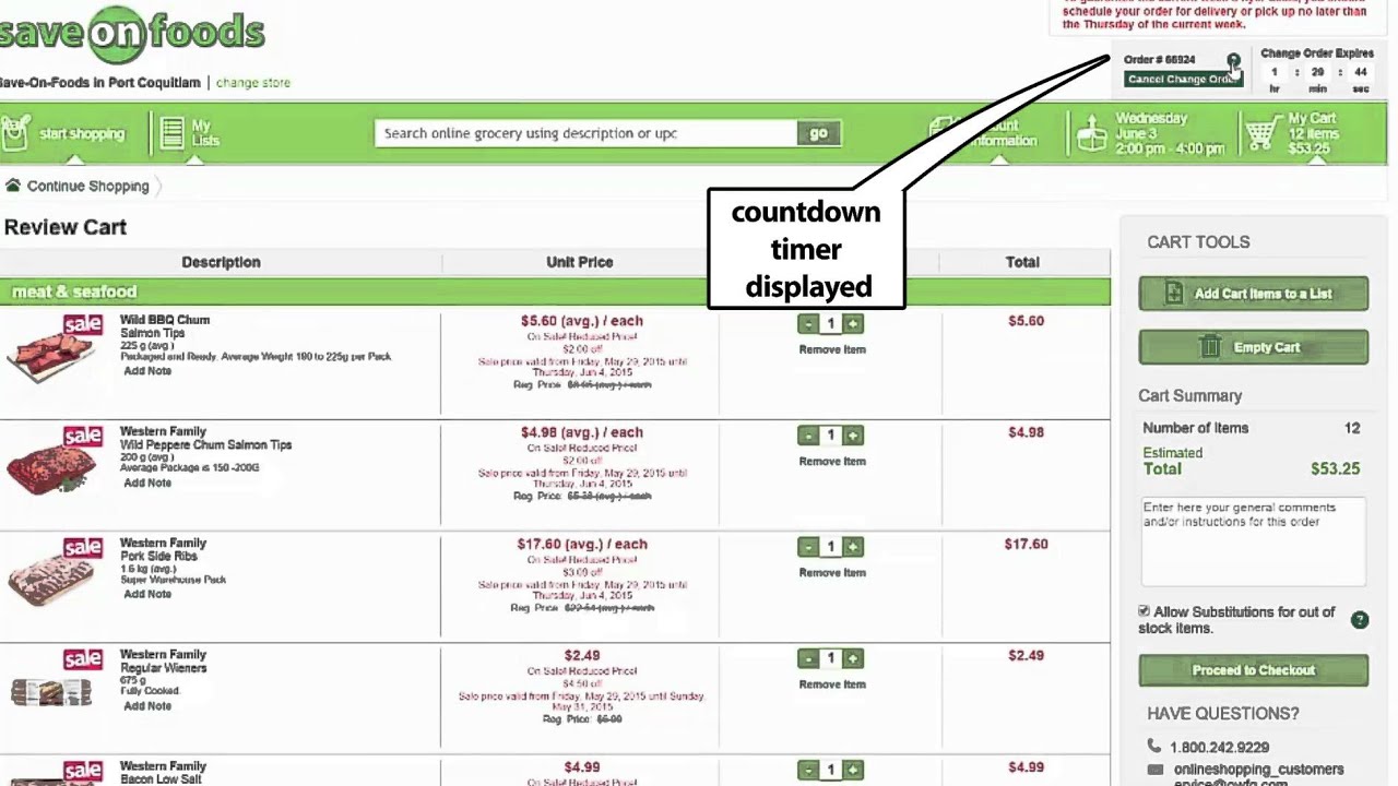 Save-On-Foods Online Shopping - Changing Your Order - YouTube