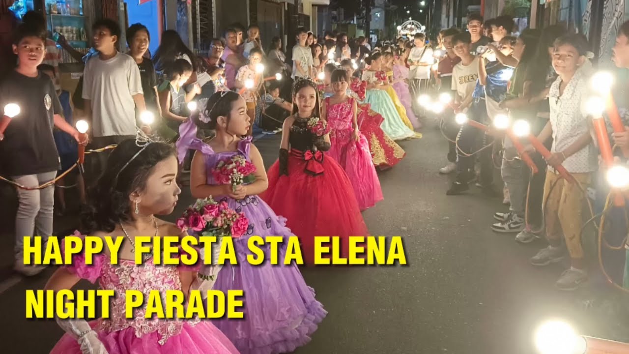 NIGHT PARADE IN BARANGAY STA ELENA MARIKINA [4K] Philippines 🇵🇭 - YouTube
