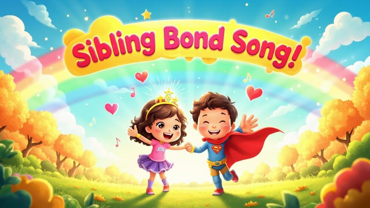 Brother Sister Love Song | Cute Sibling Bond Rhyme for Kids | Family ...