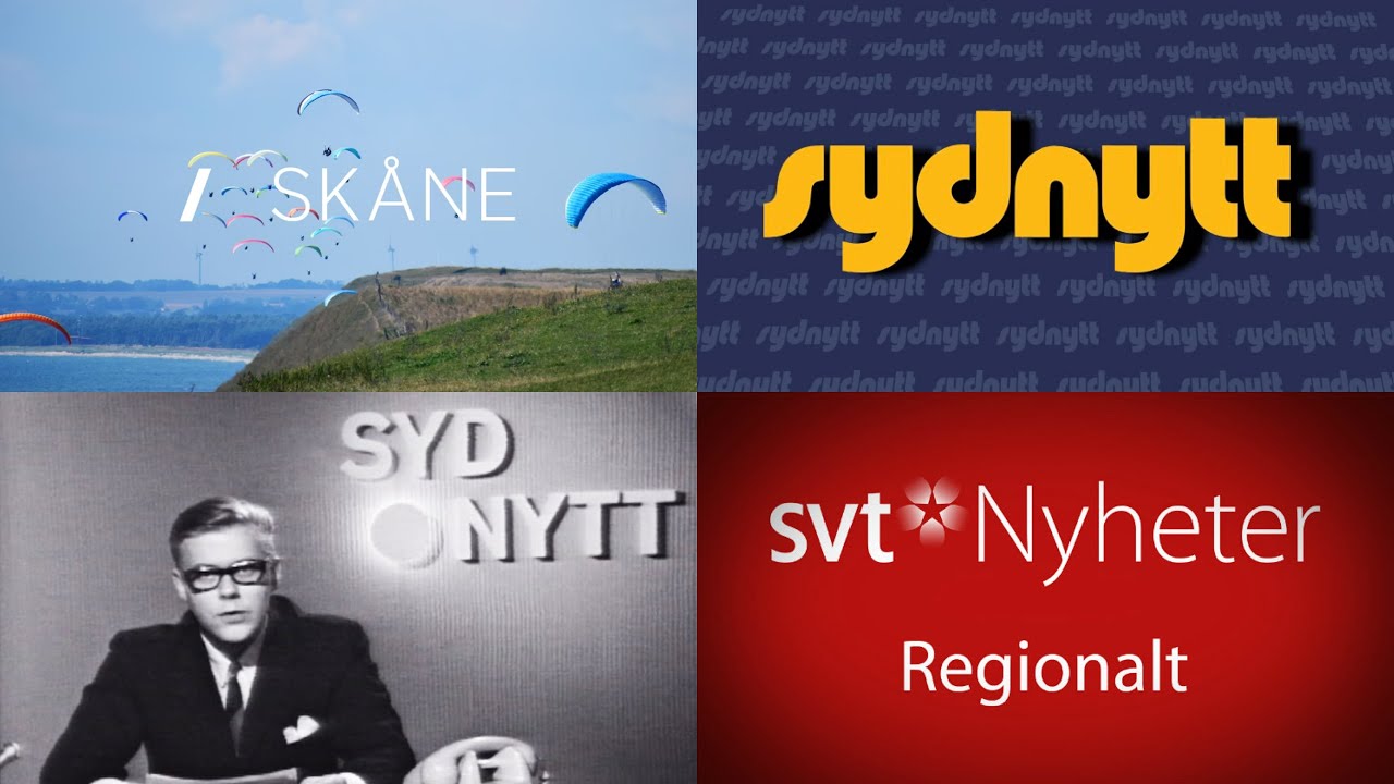 SVT Lokala Nyheter Skåne Intros History since 1970 - YouTube