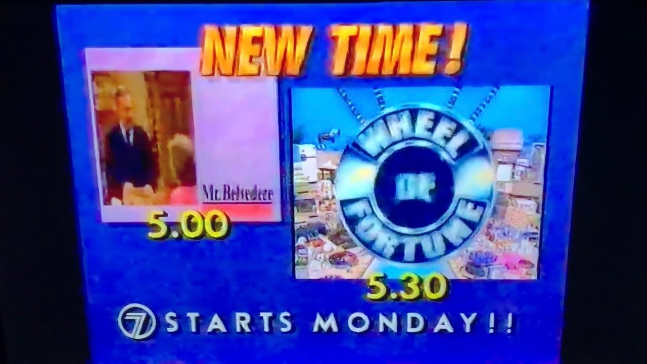Wheel Of Fortune Australia Channel Seven Promo 1989 - YouTube