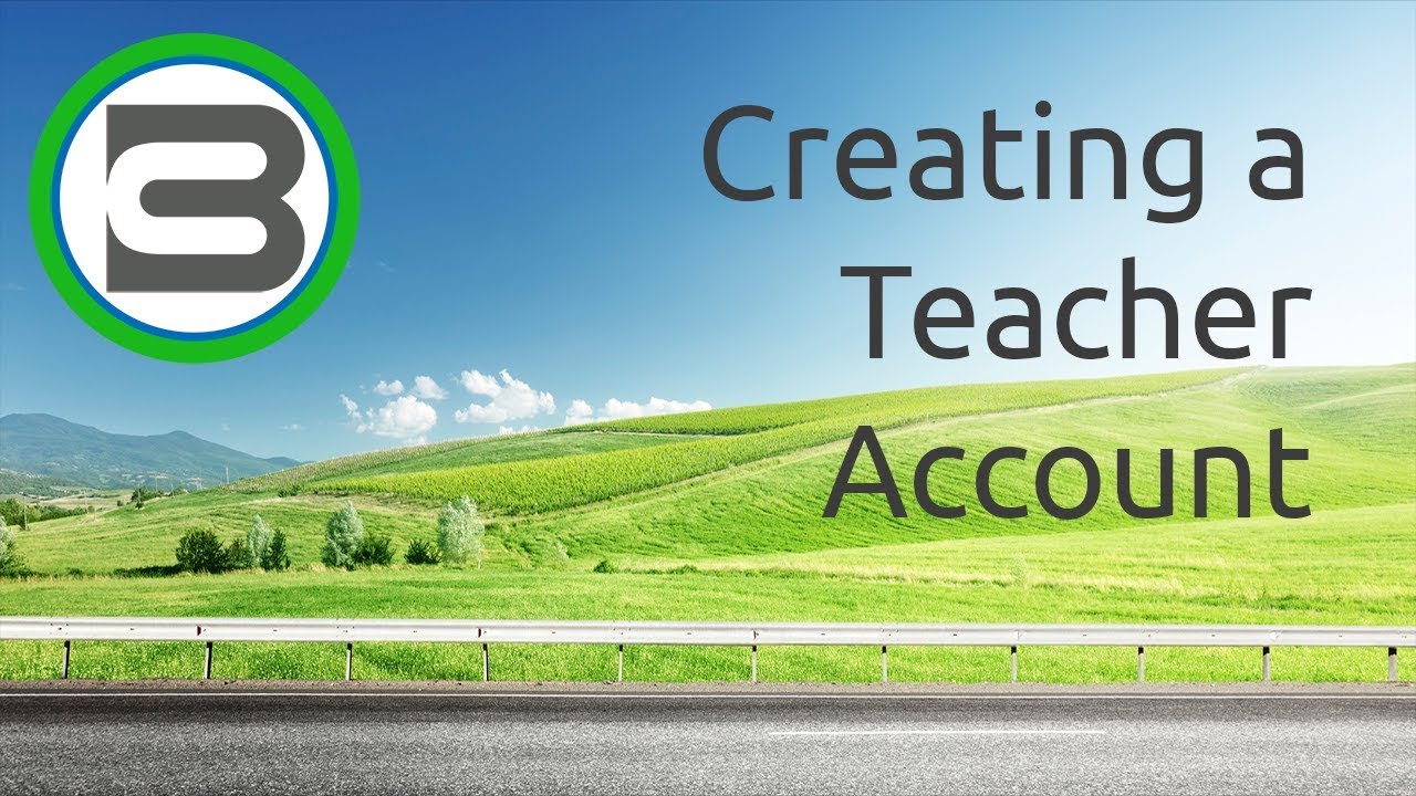 Creating a Teacher Account - YouTube