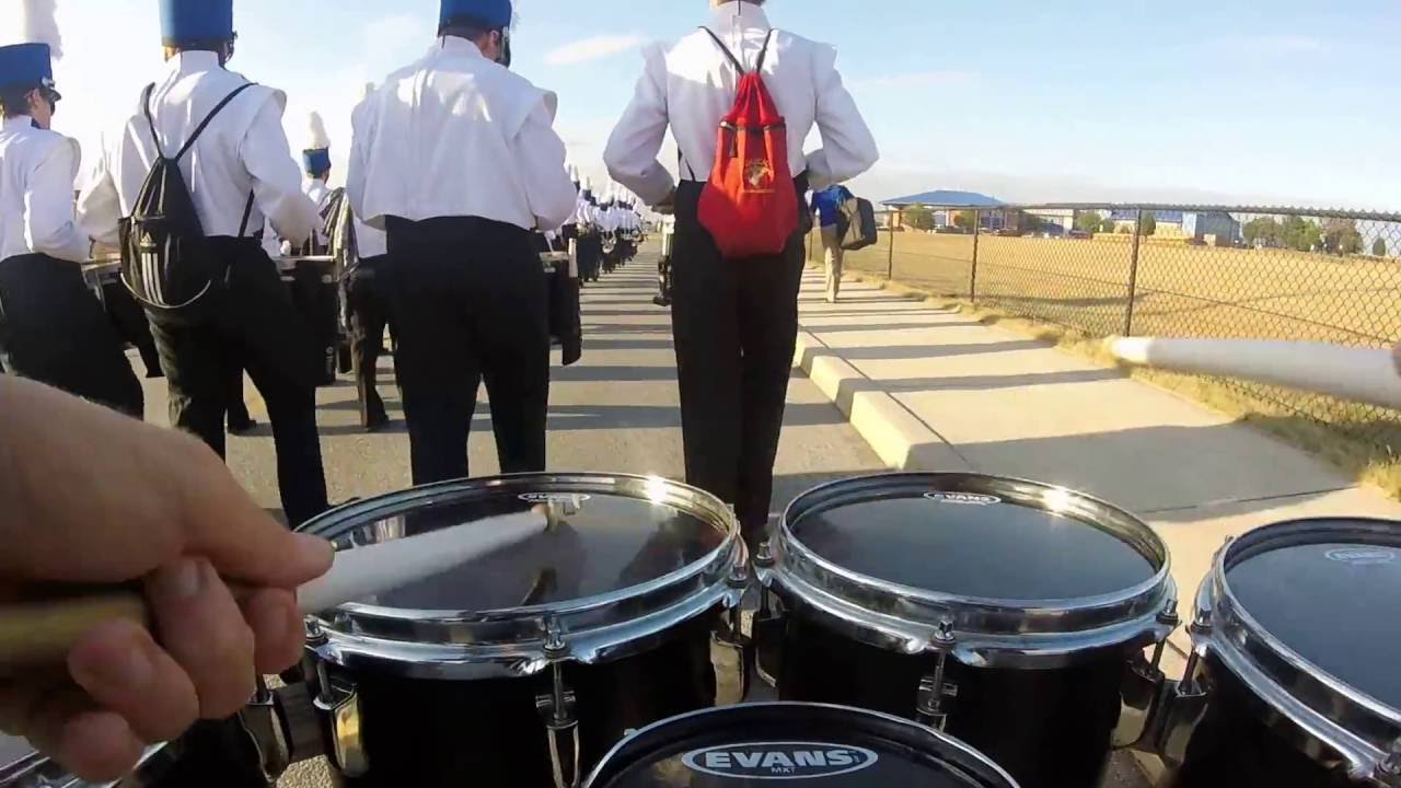 POV marching band procession - YouTube