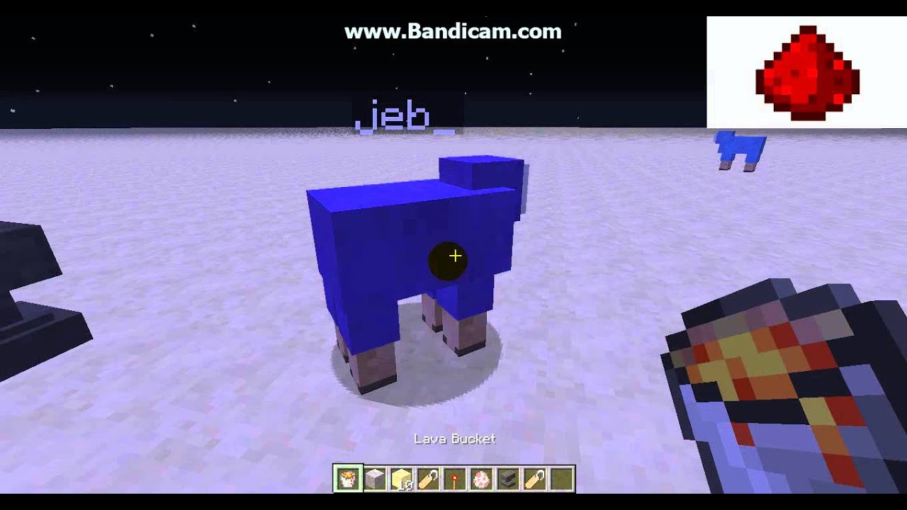 How to get rainbow sheep in MineCraft - YouTube