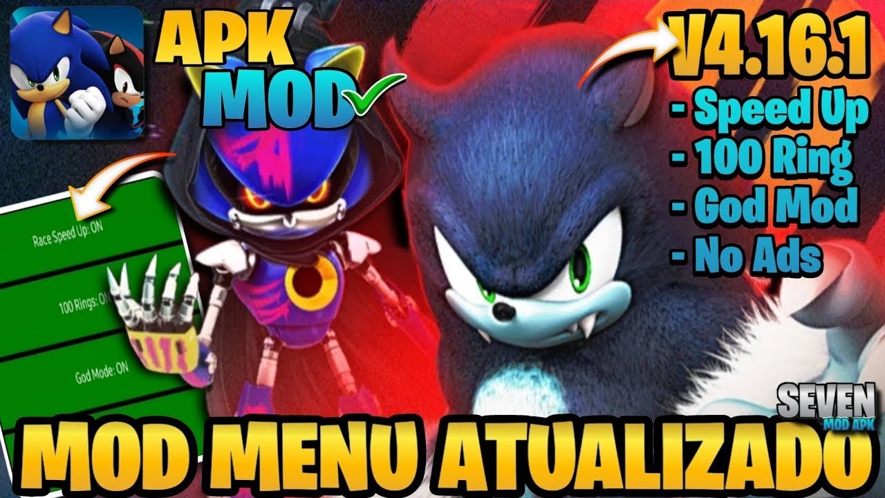 Sonic Forces | APK MOD MENU ATUALIZADO V4.17.0 LINK DIRETO - YouTube