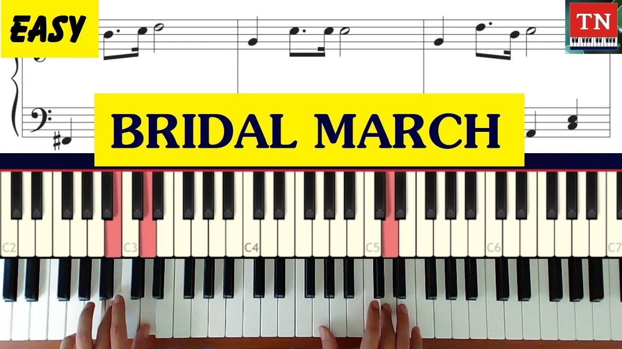 Bridal March - Piano tutorial #bridalmarch - YouTube