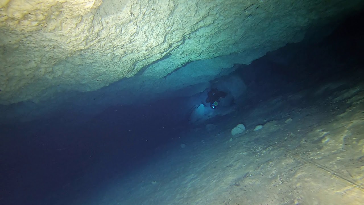 Jackson Blue Springs Cave Marianna Florida from just past cavern to ...