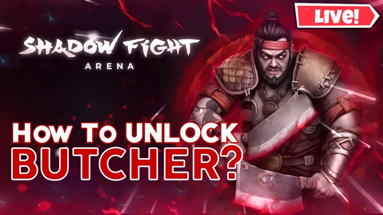 BUTCHER Unlocked kaise kare ? | Shadow Fight Arena | viru legend live ...