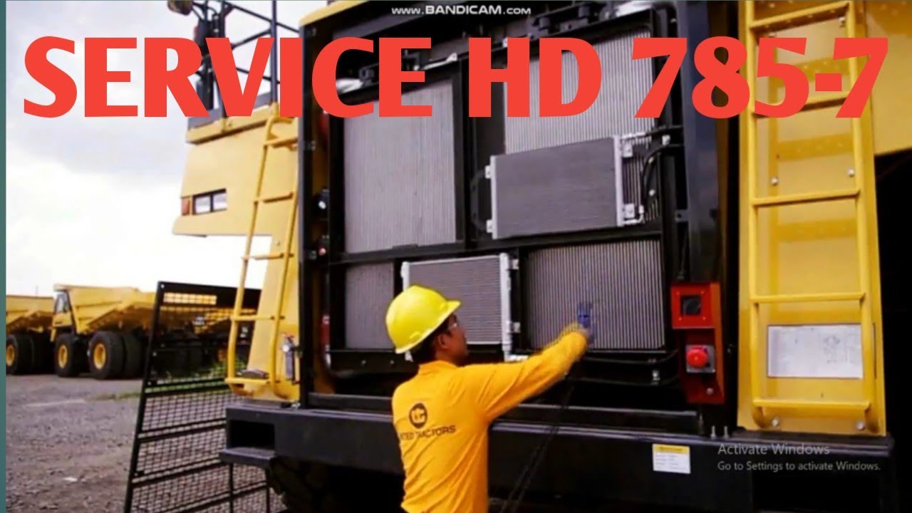 periodical service HD 785-7 Komatsu / preventive maintenance part 1 ...