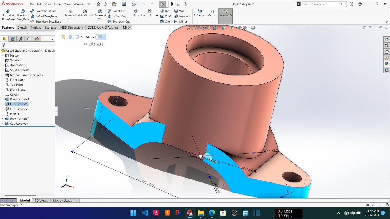 Ex 70 || solidworks || chapter 2 - YouTube