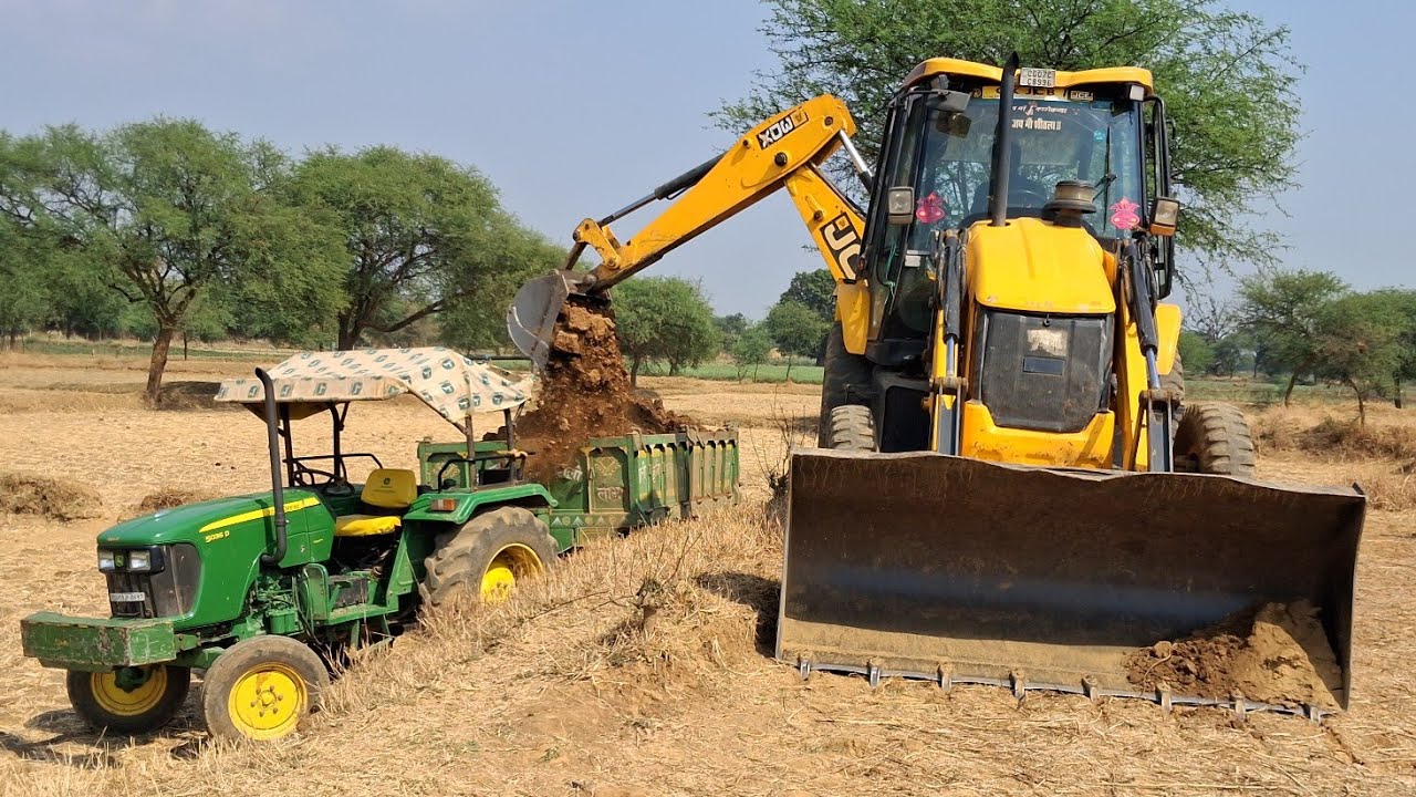 Jcb loading tractor | Jcb tractor loading | tractor loading | Jcb and ...