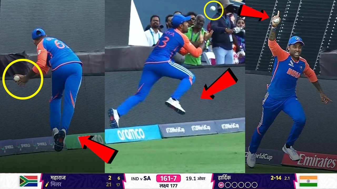 Suryakumar Yadav Amazing catch of David Miller in the T20 World Cup ...