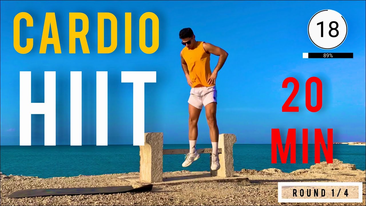DAY 22 : 20 MIN HIIT CARDIO WORKOUT | High-Energy Exercises - YouTube