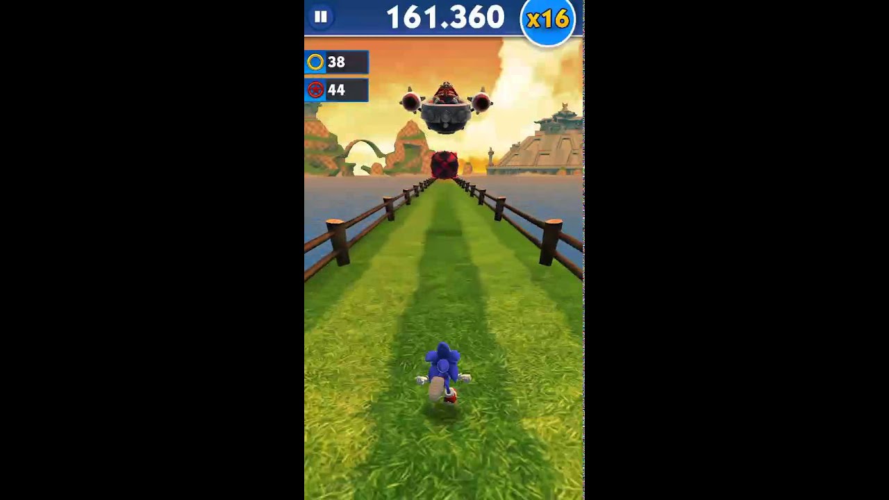 Sonic Dash - Eggman Boss Battle (in portuguese) - YouTube
