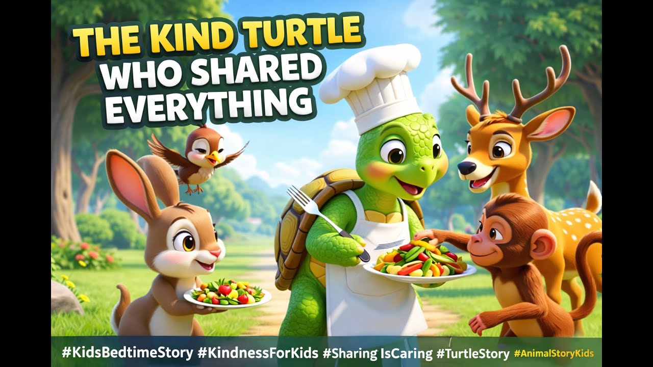 The Kind Turtle Who Shared Everything 🐢 | A Magical Bedtime Story for ...