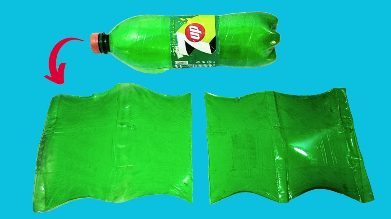 Make Smooth Sheet from Plastic Bottle | Easy DIY Plastic Sheet Tutorial ...