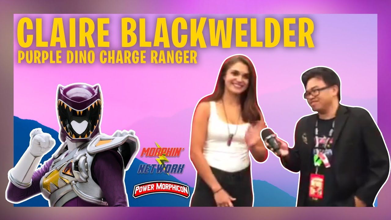 Claire Blackwelder (Purple Dino Charge Ranger) interview at Power ...