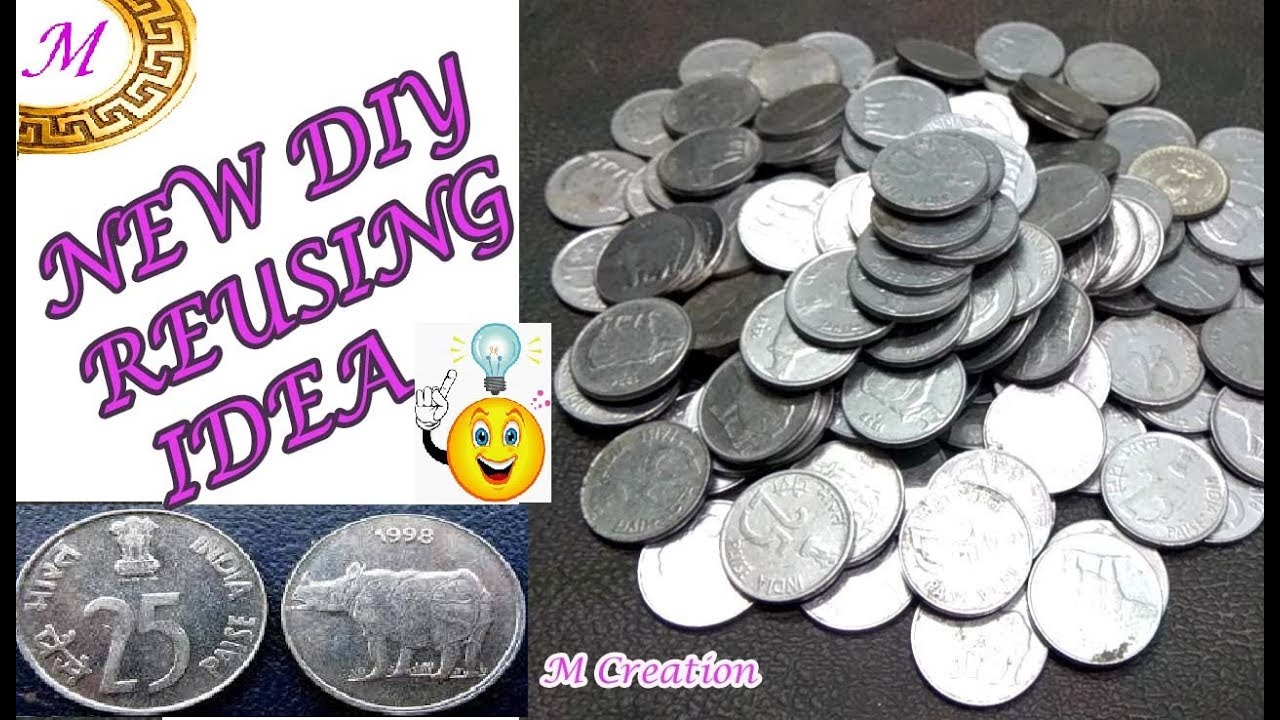 how to reuse old coin|amazing idea for old coin reuse|new DIY reusing ...