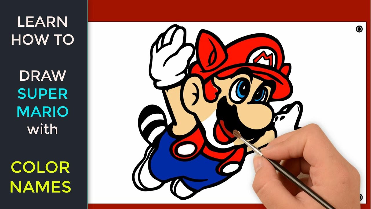 Drawing Super Mario - Learn how to draw SUPER MARIO (fast) | Step by ...