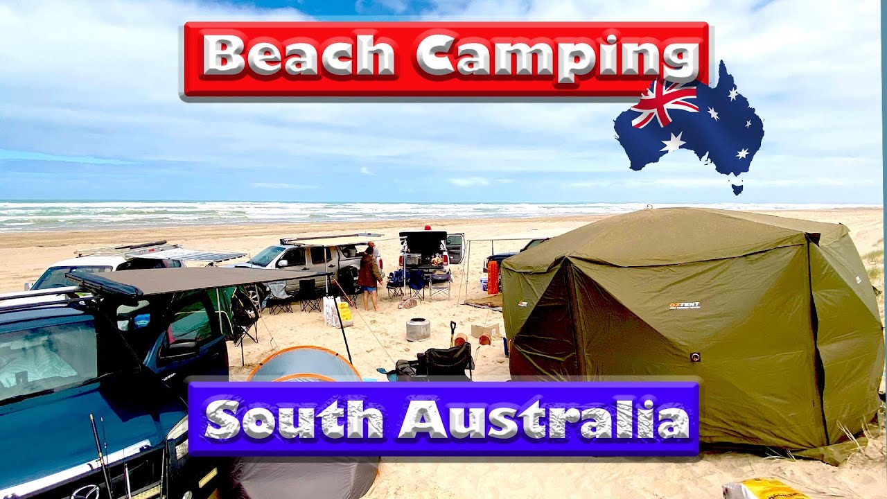 Beach camping in south australia - Goolwa beach - YouTube