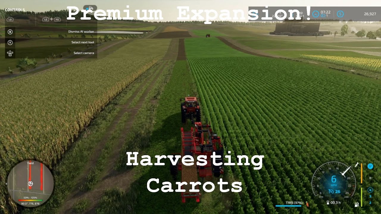 Carrot Harvesting In Zielonka | Fs22 Premium Edition | Ep 2 - YouTube
