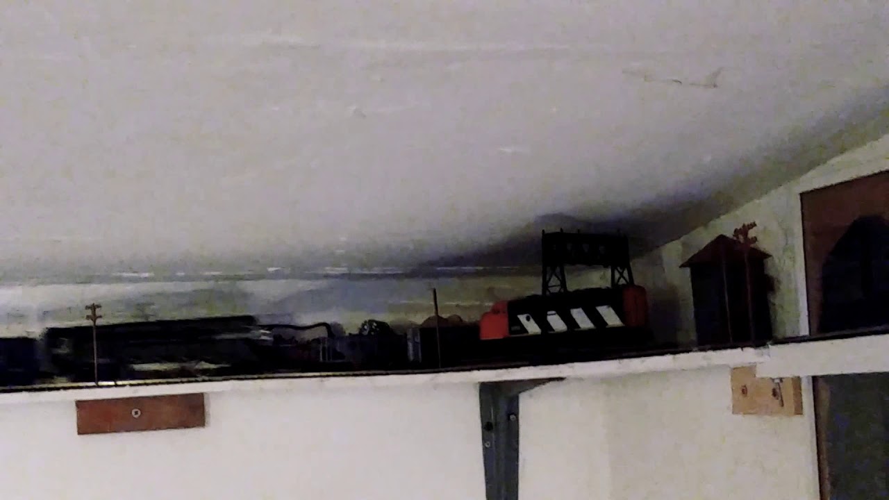 Warbaby HO ceiling layout tanks new tunnel - YouTube